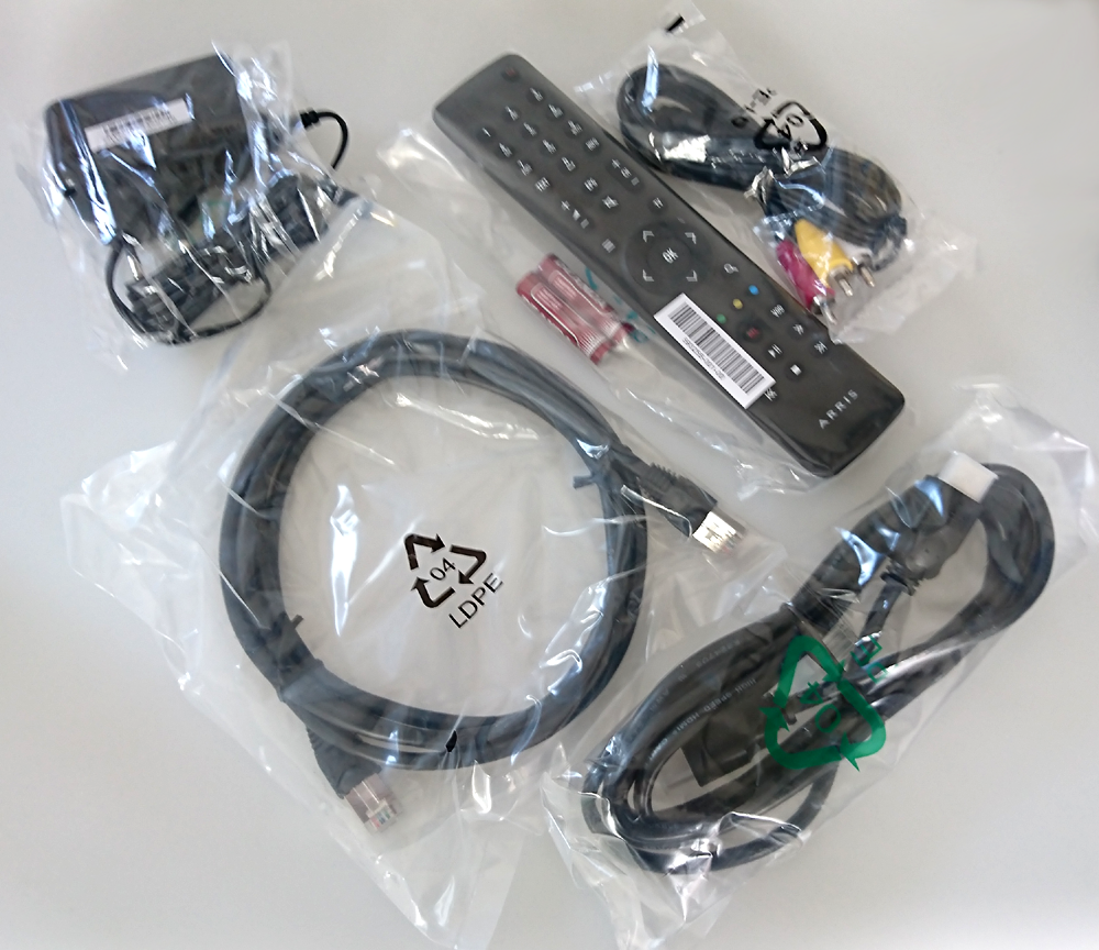 ARRIS VIP1113 M 594208-003-00 IP Set-Top mit IR Fernbedienung, USB 2.0 ...