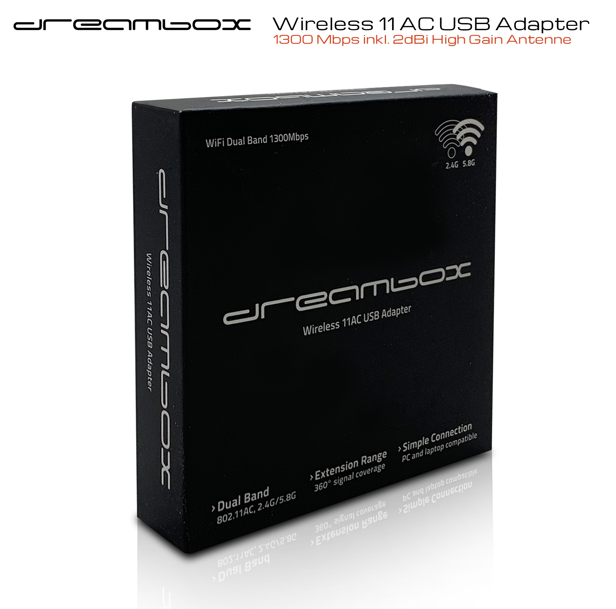 Dreambox Dual Band Wireless 1300 Mbps inkl Antenne - SAT-World GmbH ...