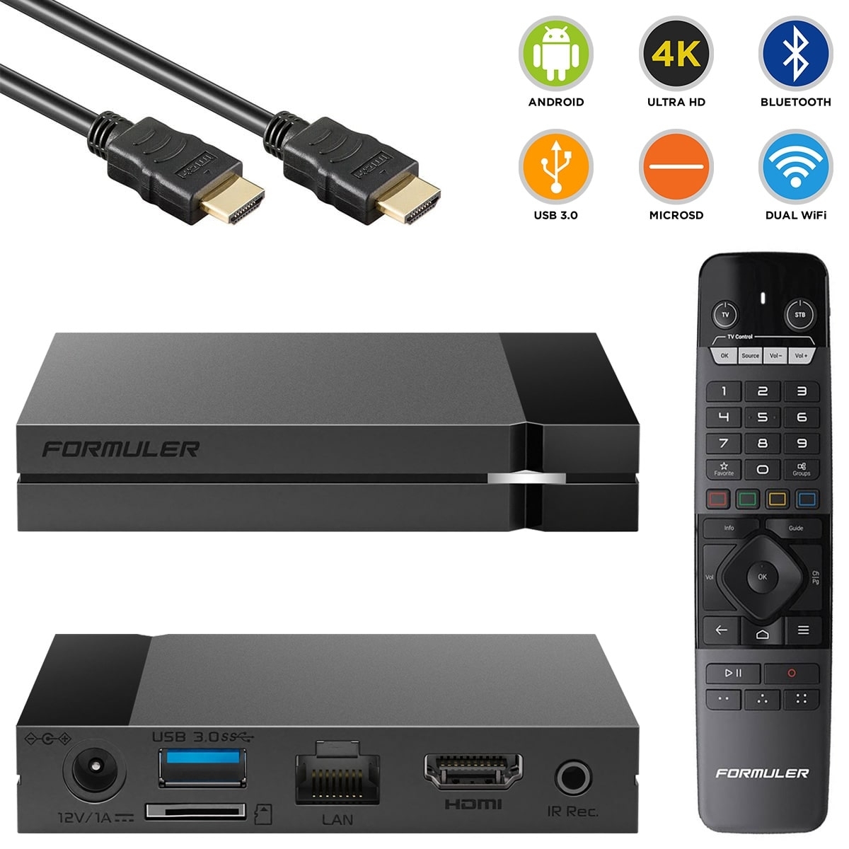 Formuler Z10 Pro 4K UHD Android IP-Receiver (HDR10, Bluetooth, Dual ...