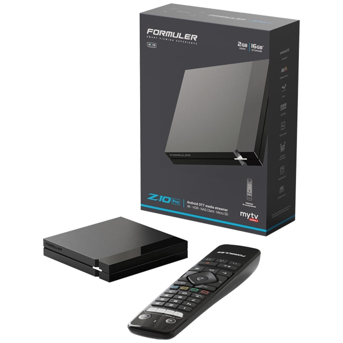 Formuler Z10 Pro 4K UHD Android IP-Receiver (HDR10, Bluetooth, Dual ...