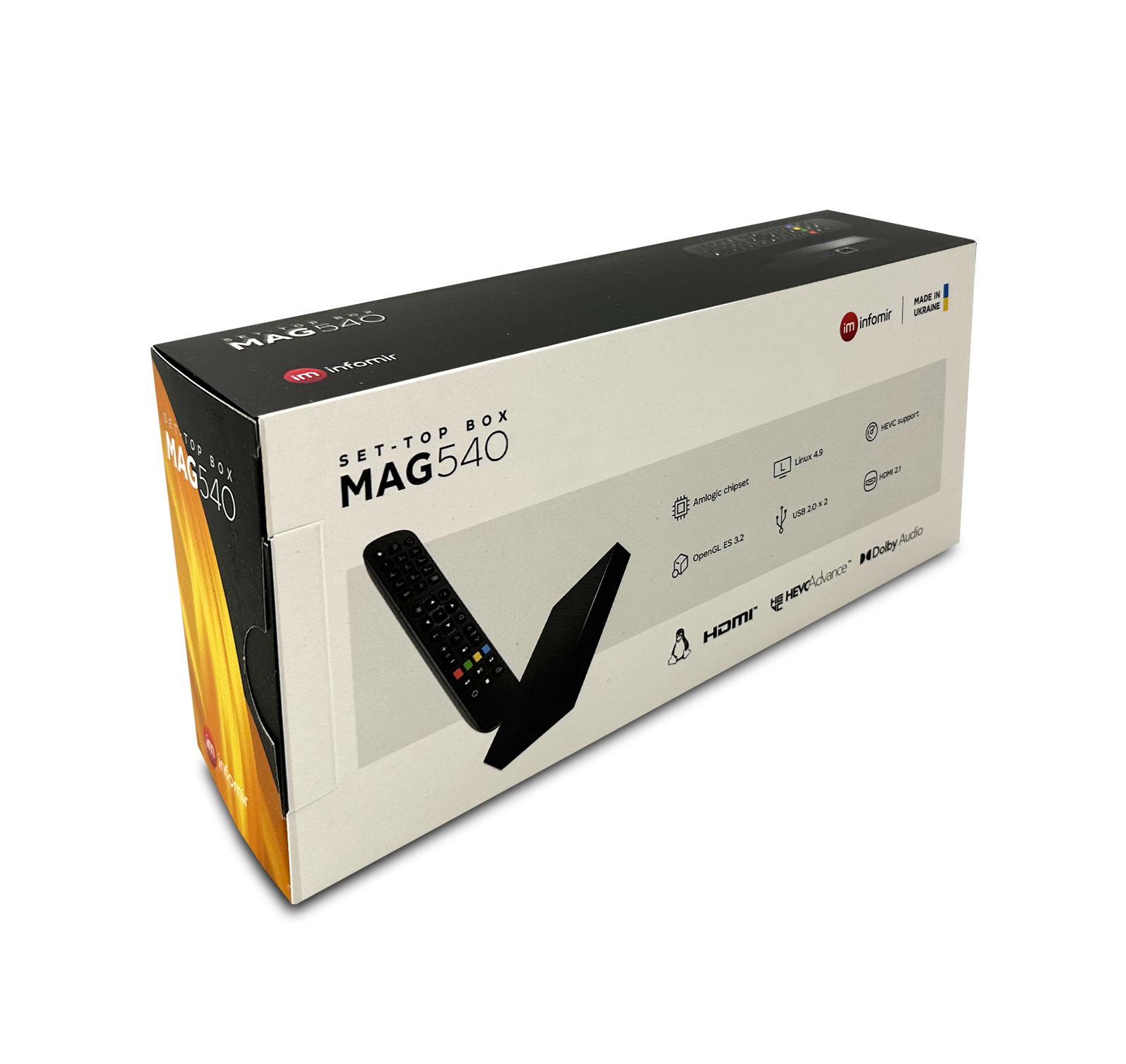 MAG 540 IPTV Set Top Box 1GB RAM 4K HEVC H 265 Unterstützung Linux ...